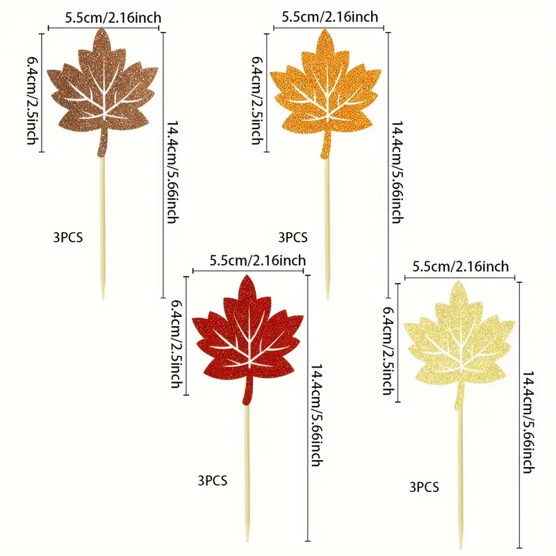 Maple Leaf Cake Toppers | Cake Craft Shoppe, LLC
