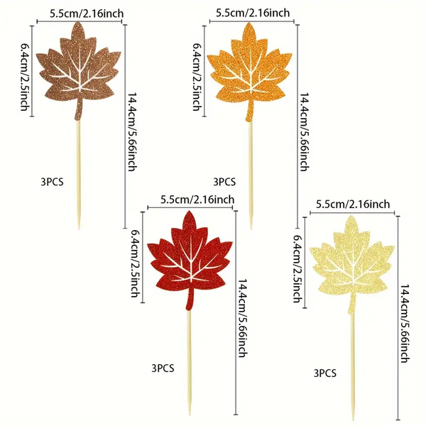 Maple Leaf Cake Toppers | Cake Craft Shoppe, LLC