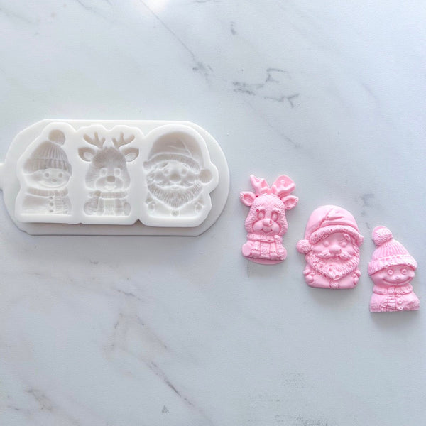 CHRISTMAS CHARACTER TRIO MOLD | Cake Craft Shoppe, LLC