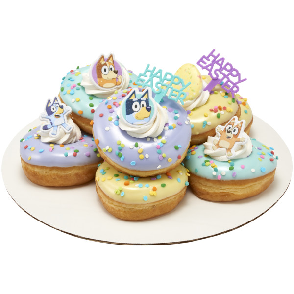 Bluey So Much Fun Cupcake Rings - 12 count | Cake Craft Shoppe, LLC