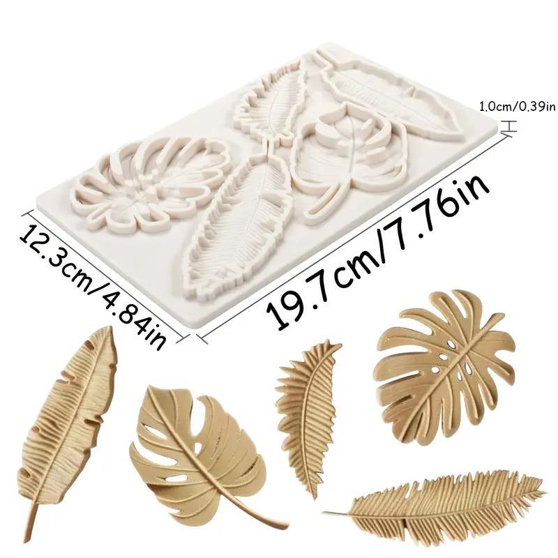 Exotic Leaf Mold - 5 Cavity | Cake Craft Shoppe, LLC