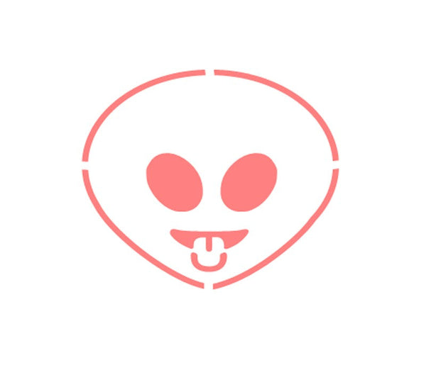Alien Emoji Stencil | Cake Craft Shoppe, LLC