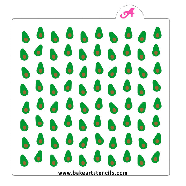 Avocado Pattern Stencil Set | Cake Craft Shoppe, LLC