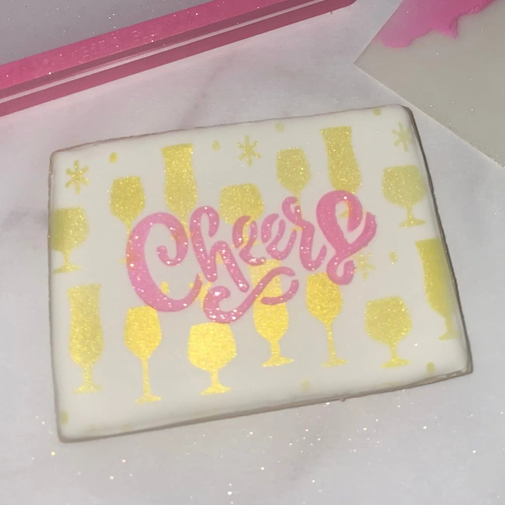 Big Cheers Cookie Stencil | Cake Craft Shoppe, LLC
