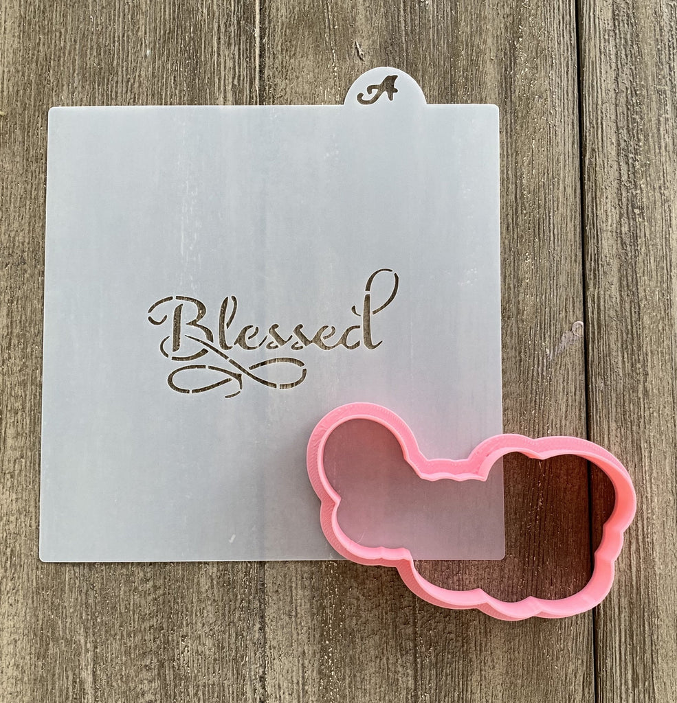 Blessed Cookie Cutter/Stencil | Cake Craft Shoppe, LLC