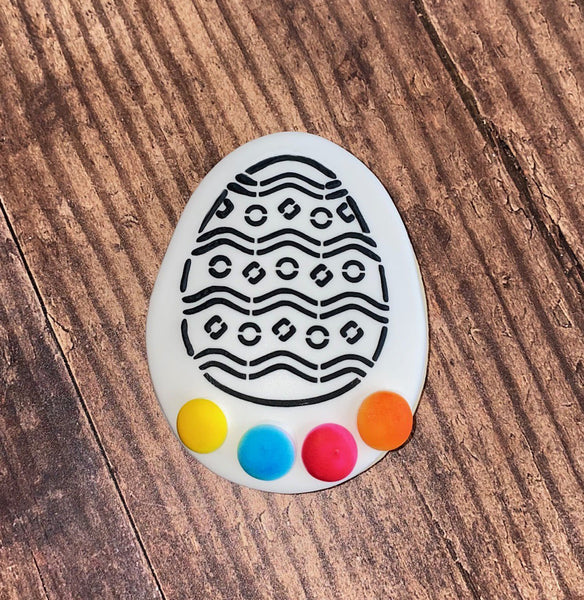 Bright Easter Egg PYO Stencil | Cake Craft Shoppe, LLC