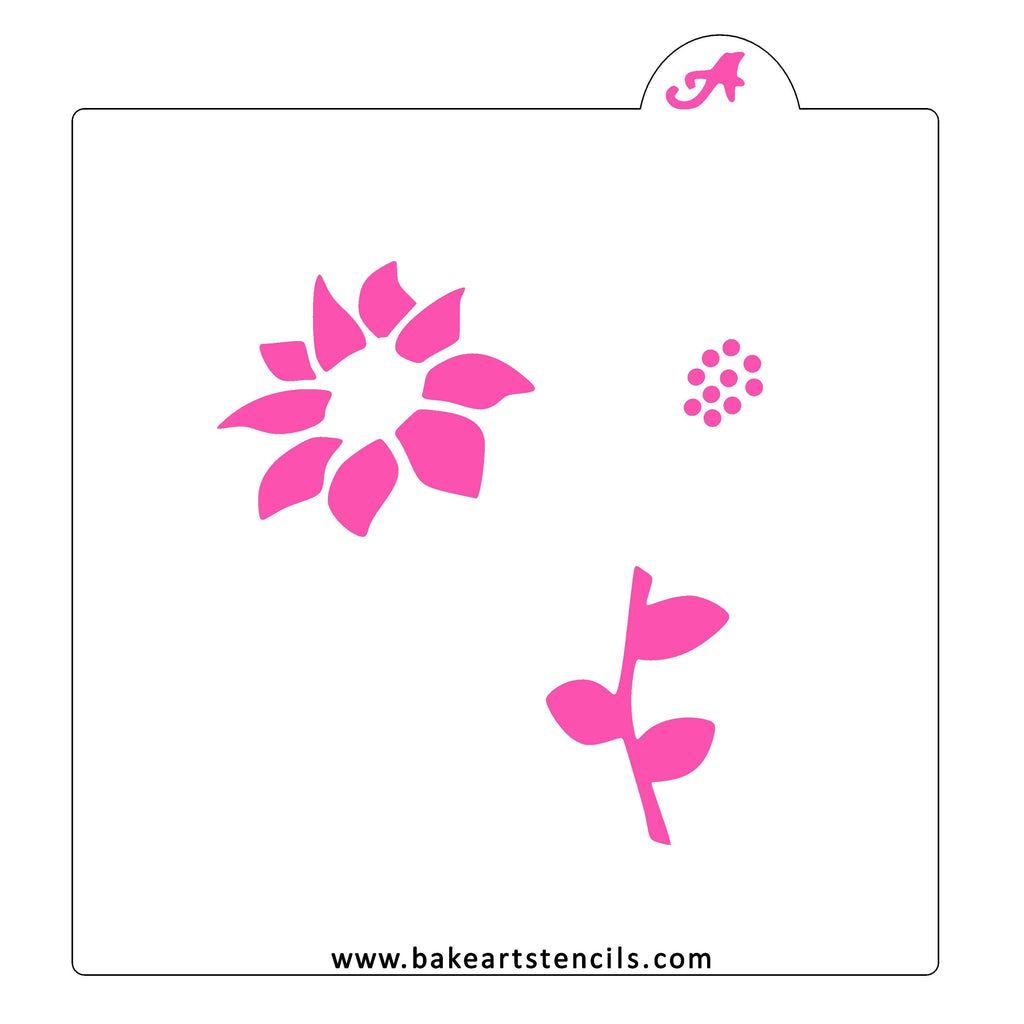 Build a Sunflower Cookie Stencil | Cake Craft Shoppe, LLC