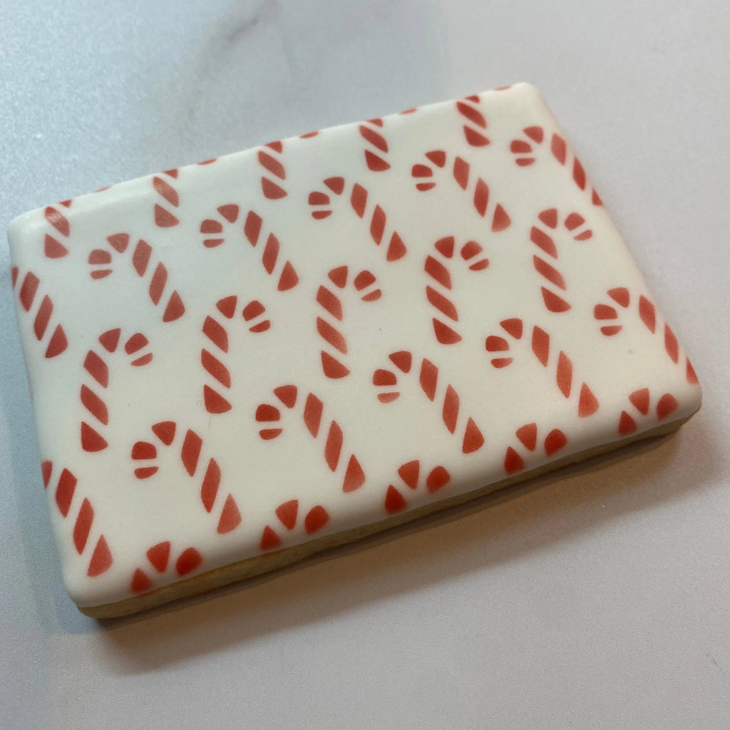Candy Canes Pattern Stencil | Cake Craft Shoppe, LLC