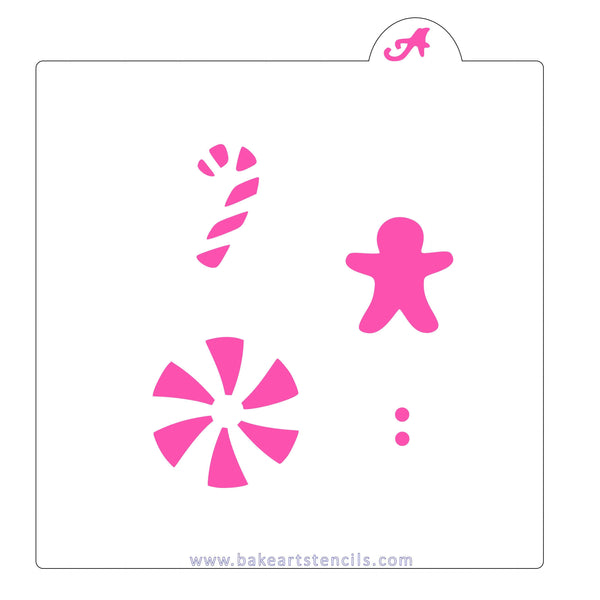 Christmas Sweets Oreo Stencil | Cake Craft Shoppe, LLC