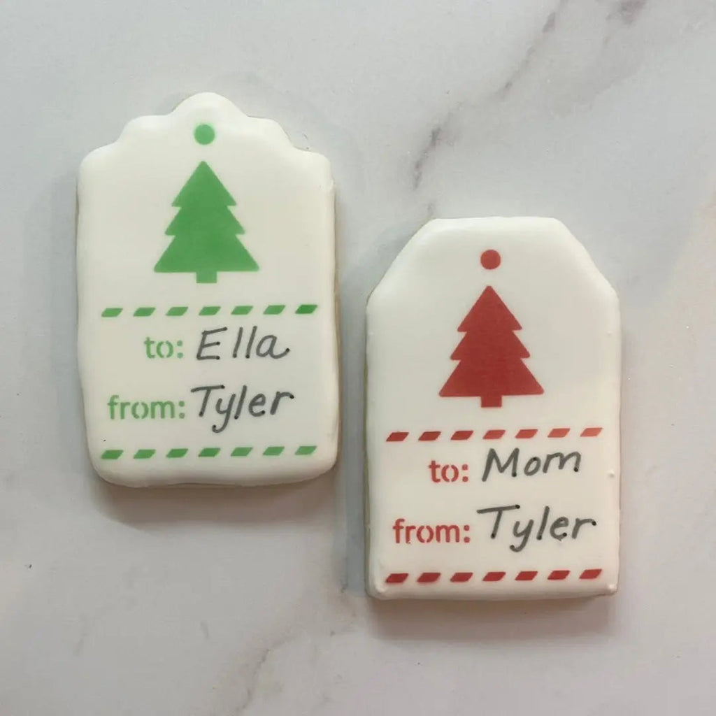 Christmas Tree Gift Tag Stencil | Cake Craft Shoppe, LLC