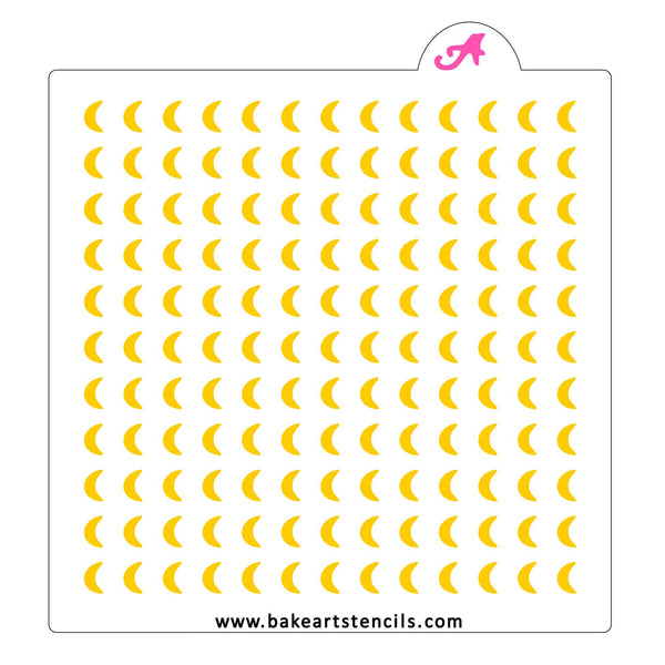 Crescent Moon Sprinkles Stencil | Cake Craft Shoppe, LLC