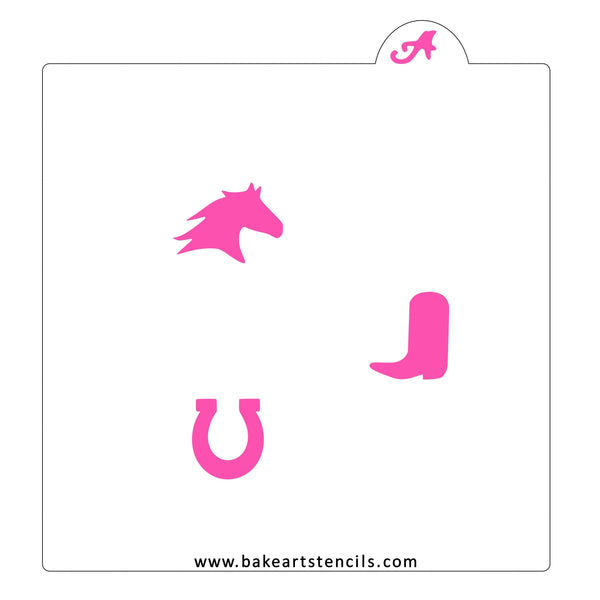 Horse Themed Oreo Stencil | Cake Craft Shoppe, LLC