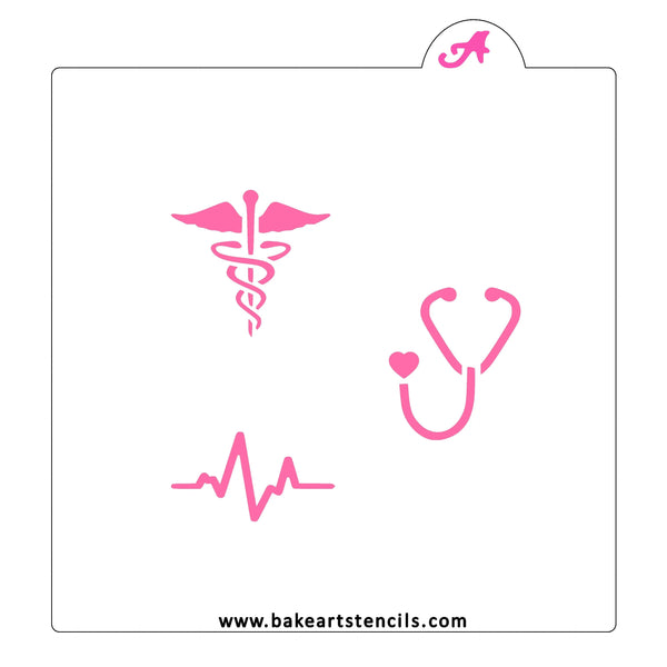 Medical Themed Oreo Stencil | Cake Craft Shoppe, LLC