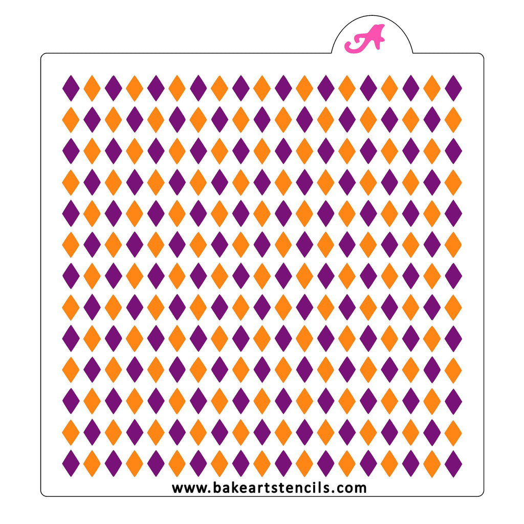 Mini Harlequin Pattern Stencil | Cake Craft Shoppe, LLC