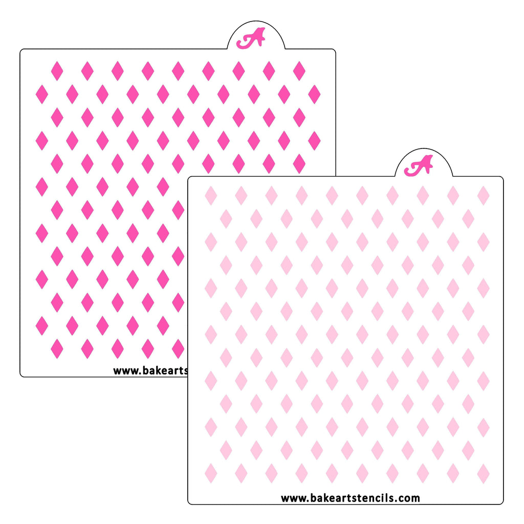 Mini Harlequin Pattern Stencil | Cake Craft Shoppe, LLC