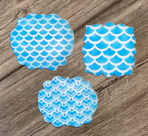 Ruffled Fish Scale Pattern Stencil | Cake Craft Shoppe, LLC