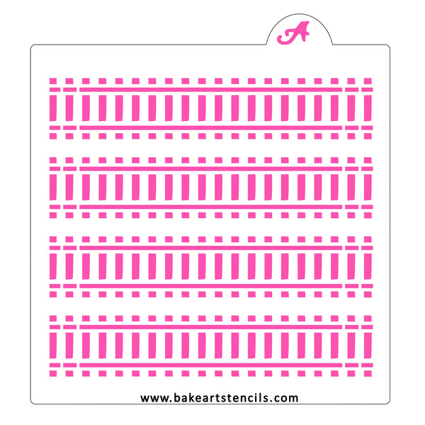 Train Track Pattern Stencil | Cake Craft Shoppe, LLC