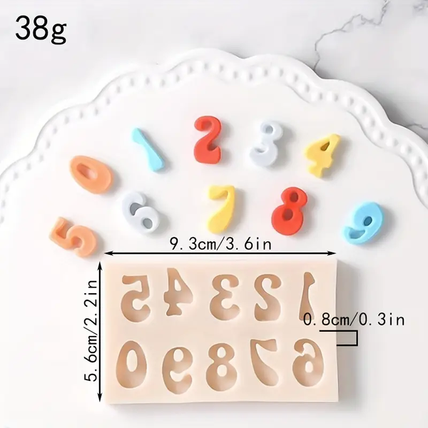Number Silicone Fondant Mold | Cake Craft Shoppe, LLC
