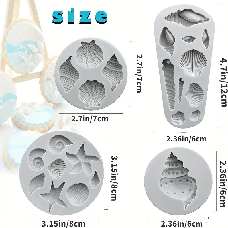 Shell Fondant Molds | Cake Craft Shoppe, LLC