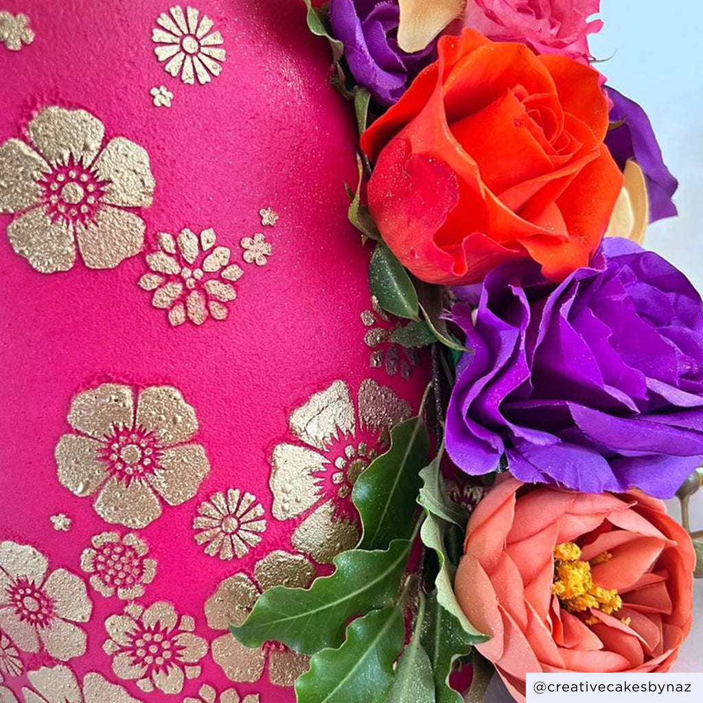Cake Decorating Stencil CORRIN Floral Lace Pattern | Cake Craft Shoppe, LLC