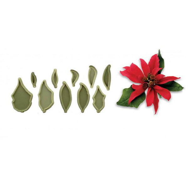 Poinsettia Cutter - Set of 10 | Cake Craft Shoppe, LLC